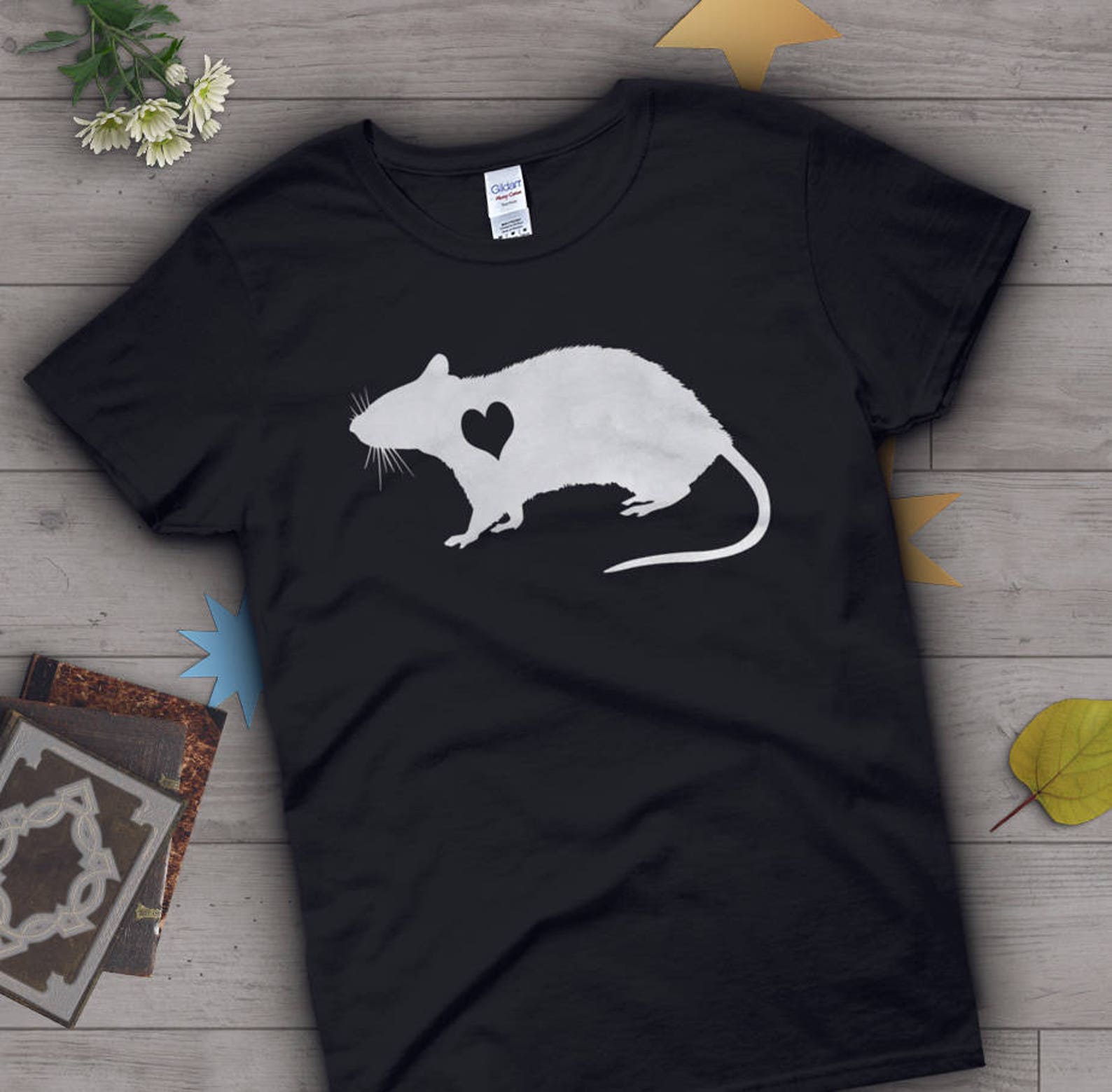 Rat Shirt, Women Men, Rat Lover Gift, Cute Rat T-shirt, Pet Lover ...