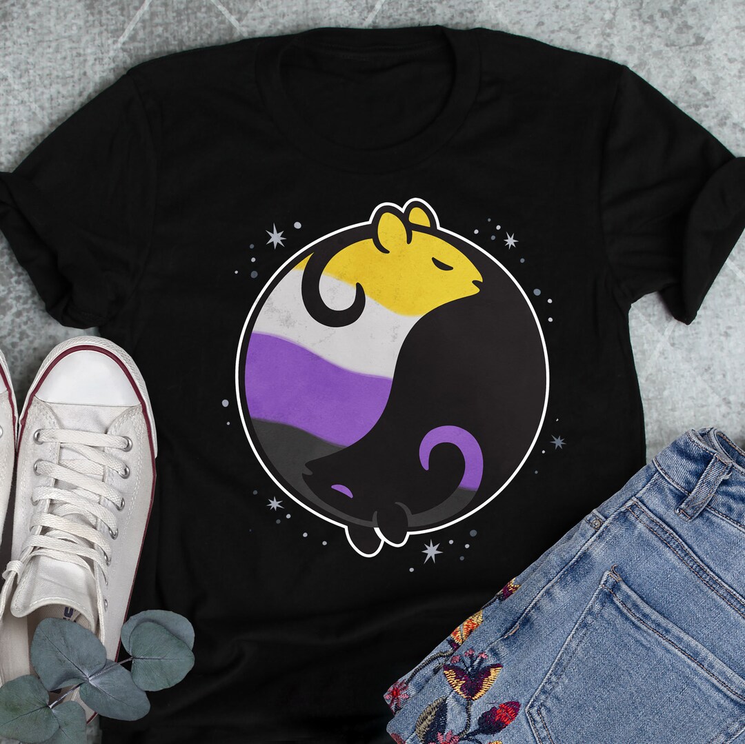 Nonbinary Pride Shirt, Non Binary Pride Gift, LGBT T-shirt, Enby Flag ...