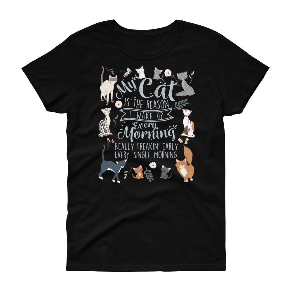 Funny Cat Shirt Women Men Cat Lover Gift Cute Cat T-shirt - Etsy