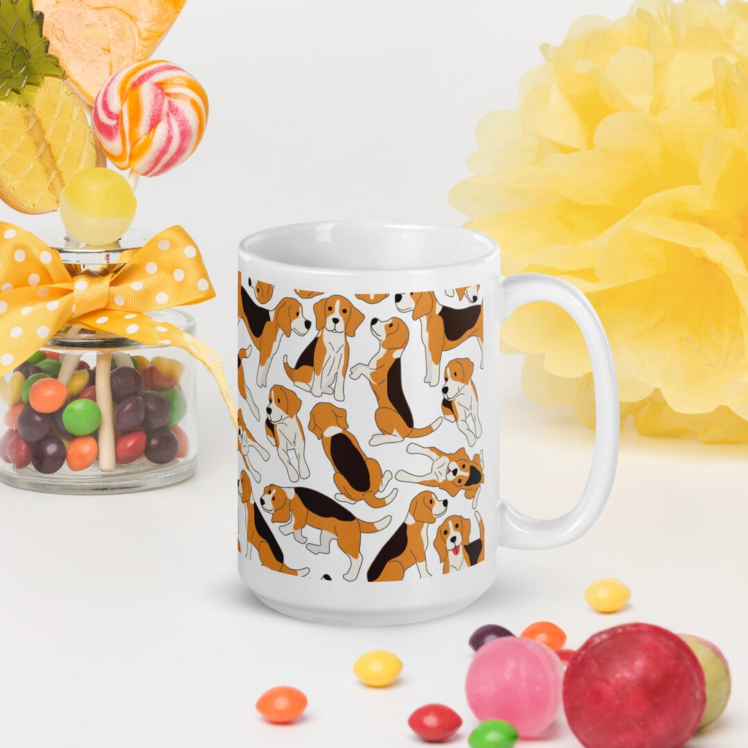 Beagle Coffee Mug, Cute Beagle Gift, Dog Lover, Beagle Mom, Beagle Dad ...