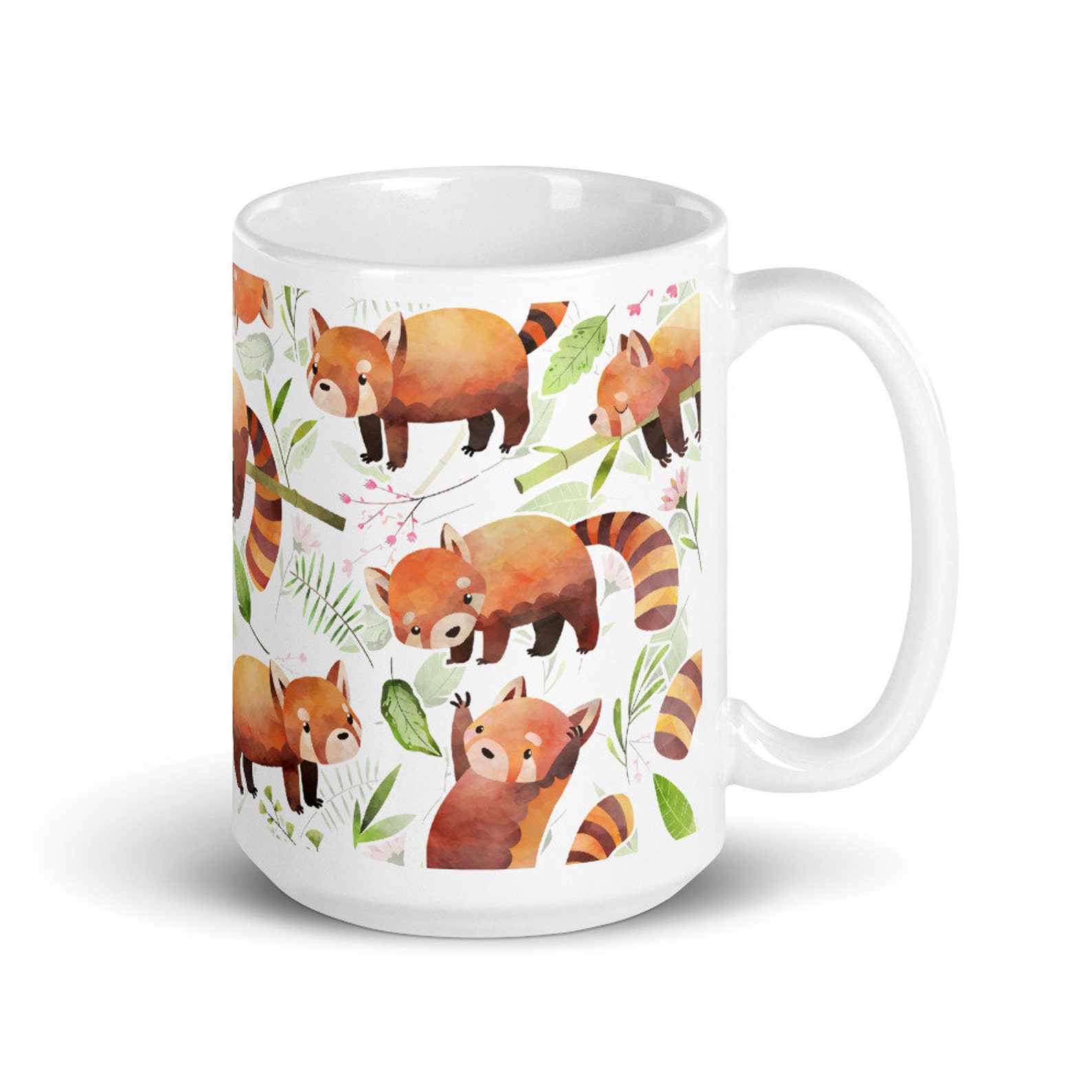 Red Panda Coffee Mug Cute Animal Gift Red Panda Lover Gift | Etsy