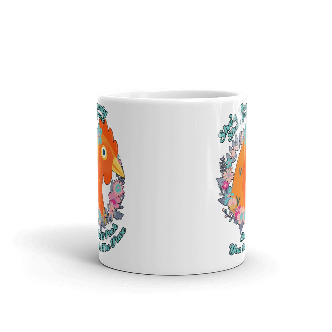 Funny Chicken Coffee Mug, Cute Chicken Gift, Chicken Lover, Chicken Cup ...
