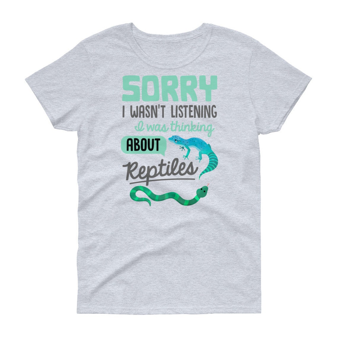 Funny Reptile Shirt, Women Men, Snake Lover Gift, Leopard Gecko Lizard ...