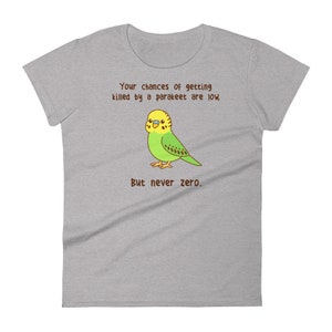 Parakeet Shirt, Women, Men, Funny Budgie Lover Gift, Cute Bird T-shirt ...