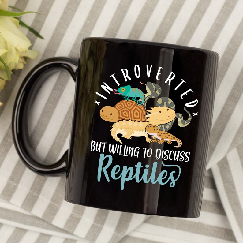 Reptile Coffee Mug, Cute Lizard Gift Snake Lover, Funny Bearded Dragon ...