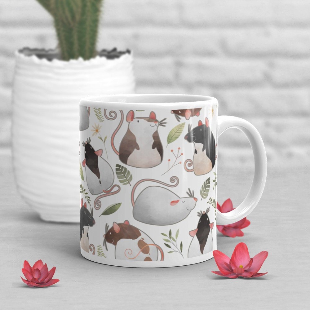 Rat Coffee Mug Cute Rat Gift Rat Lover Rat Cup Gift for - Etsy