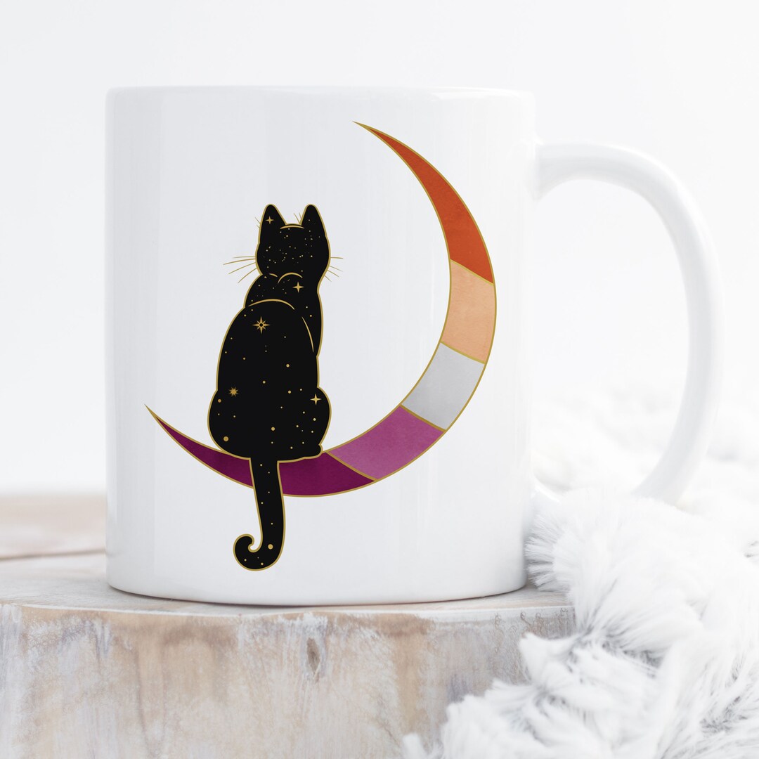 Lesbian Pride Coffee Mug, Lesbian Flag Gift, LGBT Mug, Gay Pride Month ...