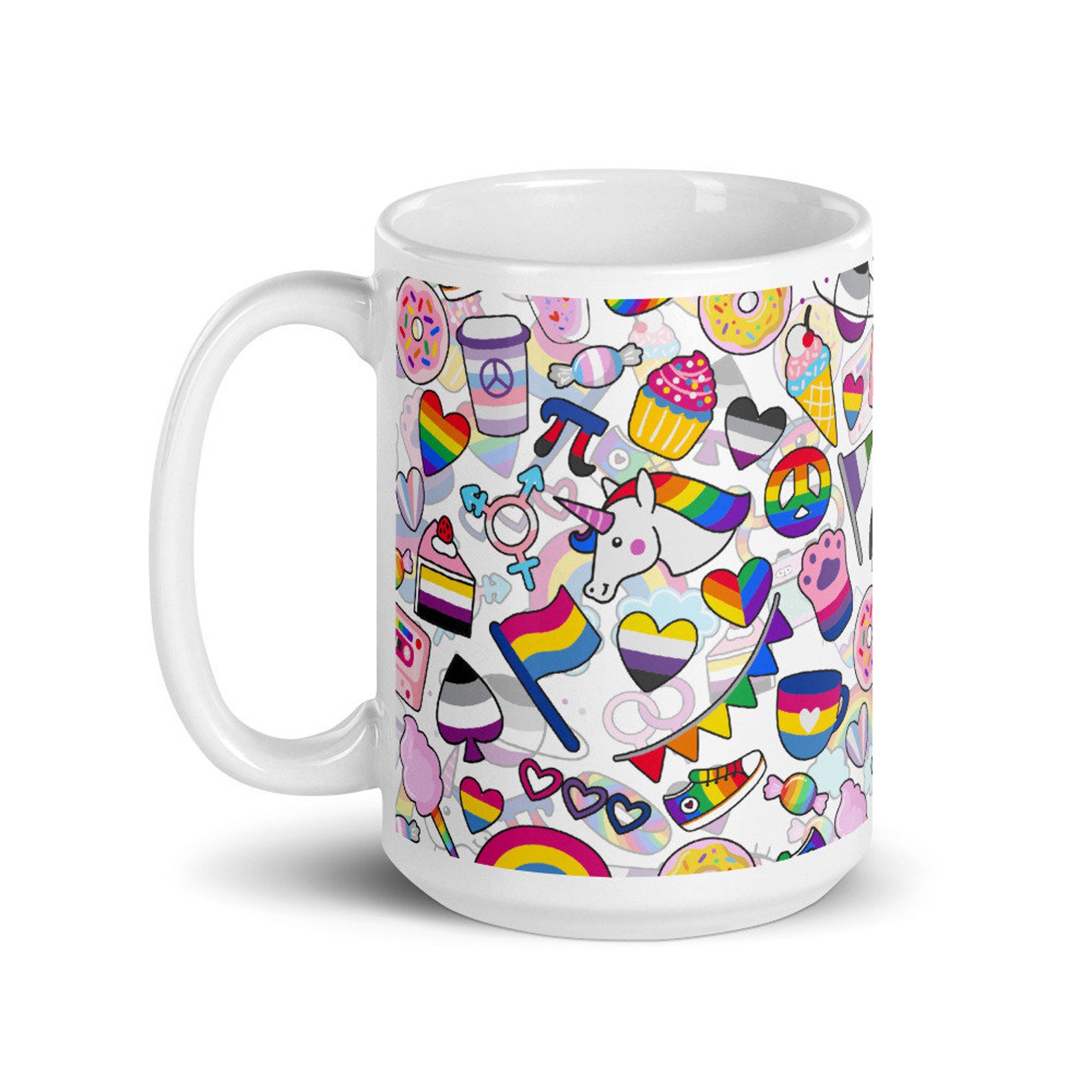 Lgbtq Pride Coffee Mug Gay Pride T Rainbow Flag Lgbt Etsy