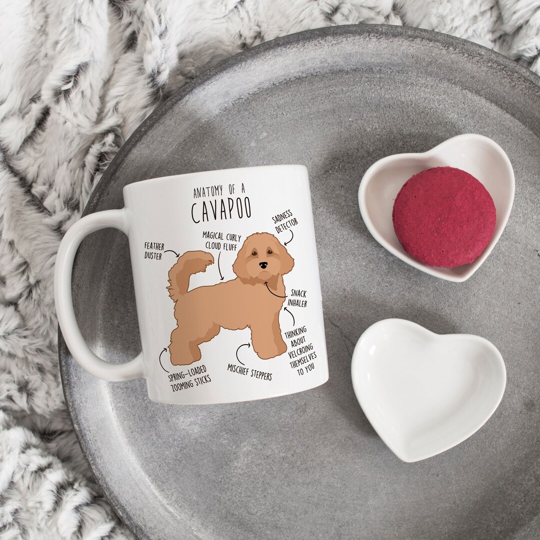 Cavapoo Coffee Mug, Cute Tan Cavapoo Gift, Cavoodle Dog Lover, Cavapoo ...