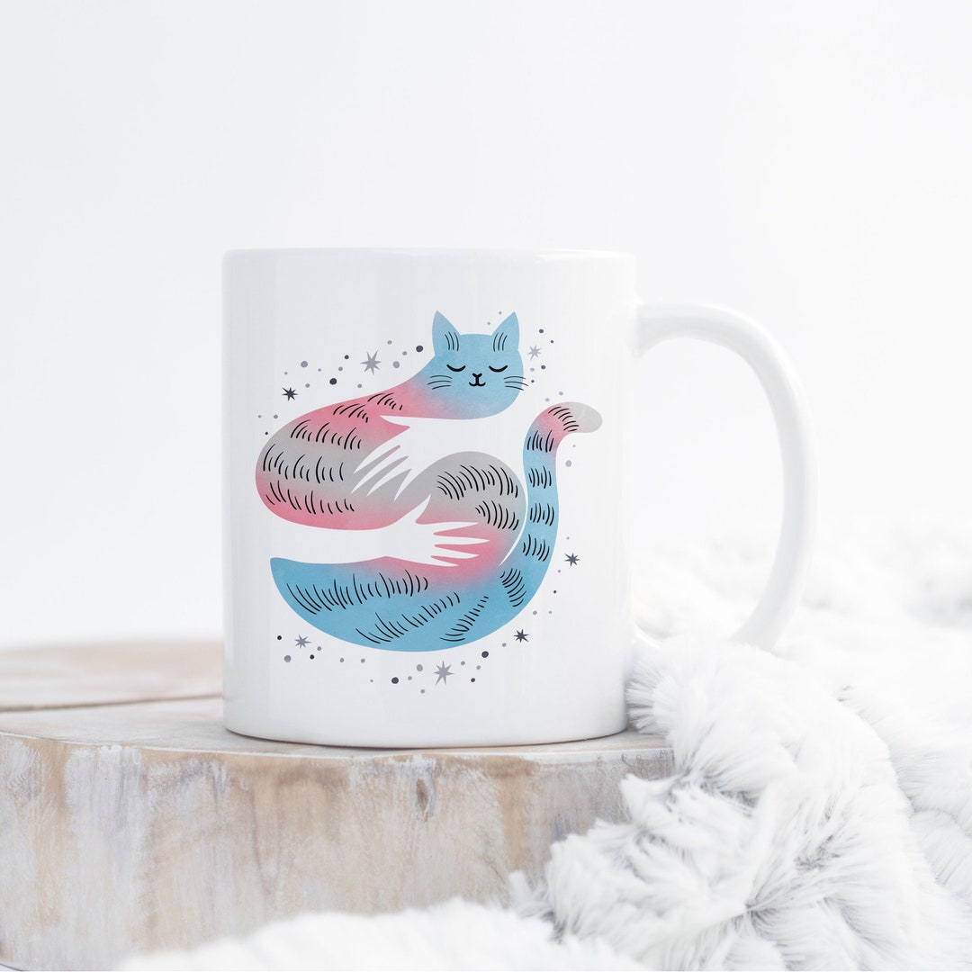 Transgender Pride Coffee Mug, Trans Flag Gift, LGBT Mug, Butterfly, Gay ...