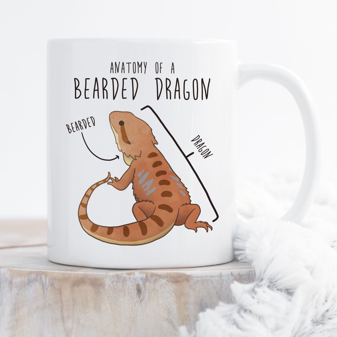 Bearded Dragon Coffee Mug, Cute Reptile Gift, Bearded Dragon Lover ...