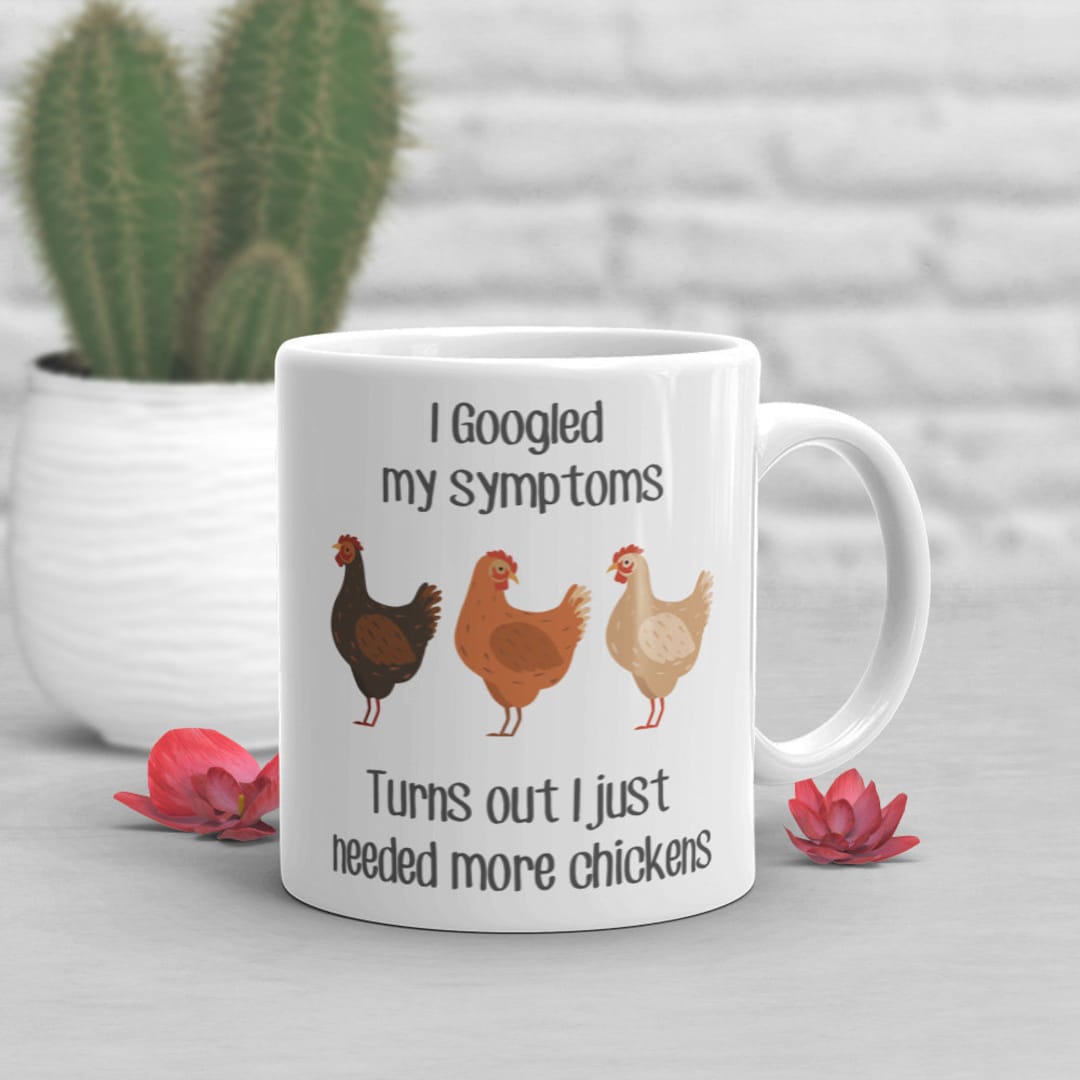 Funny Chicken Coffee Mug, Cute Chicken Gift, Chicken Lover, Funny ...