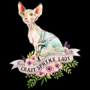 Sphynx Cat Shirt, Women Men, Cat Lover Gift, Cute Sphynx T-shirt ...