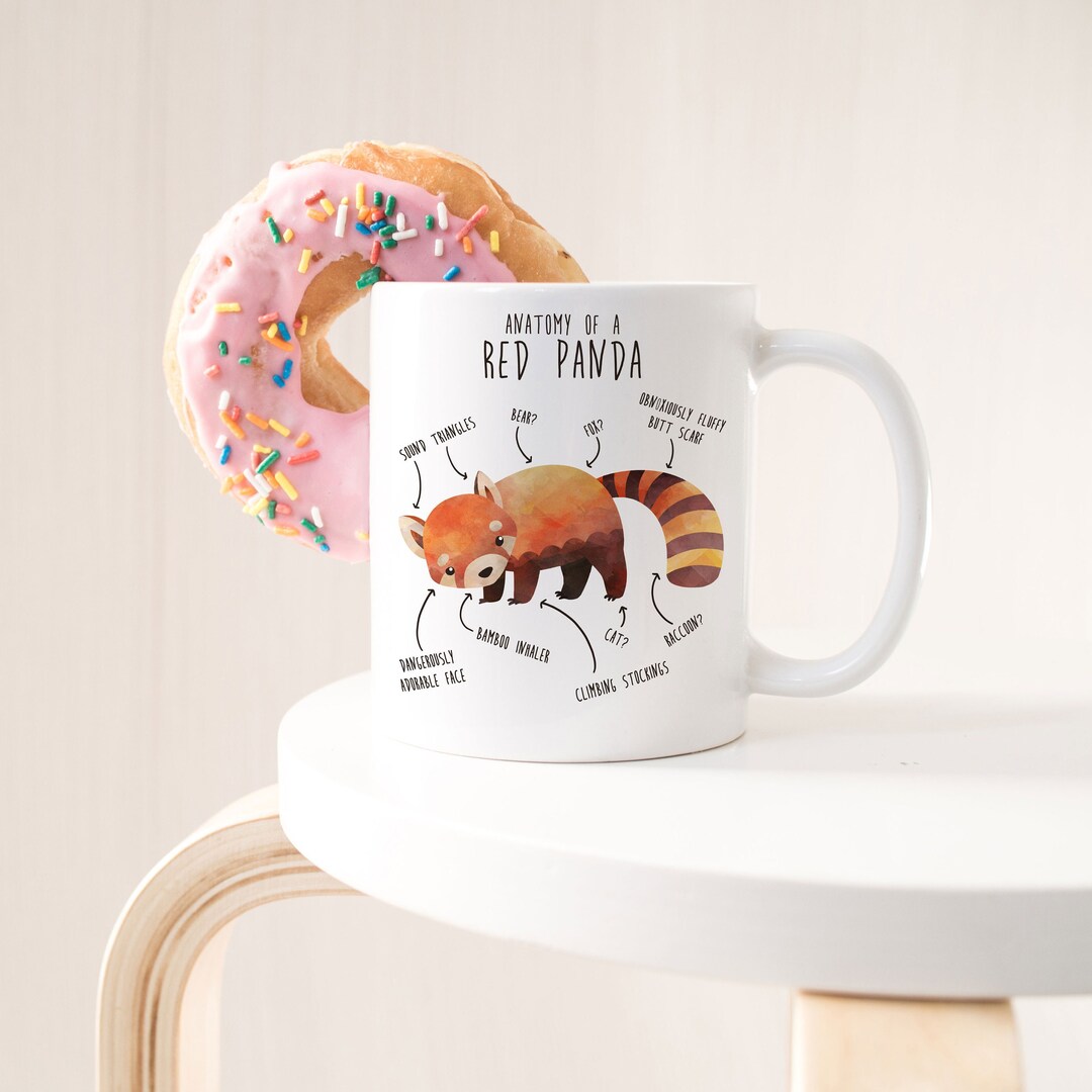 Red Panda Coffee Mug, Cute Panda Gift, Wild Animal Lover, Funny ...