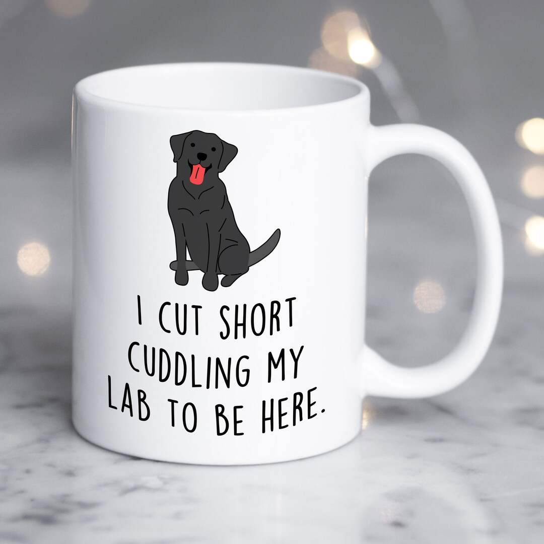 Black Labrador Retriever Coffee Mug, Cute Black Lab Gift, Dog Lover ...