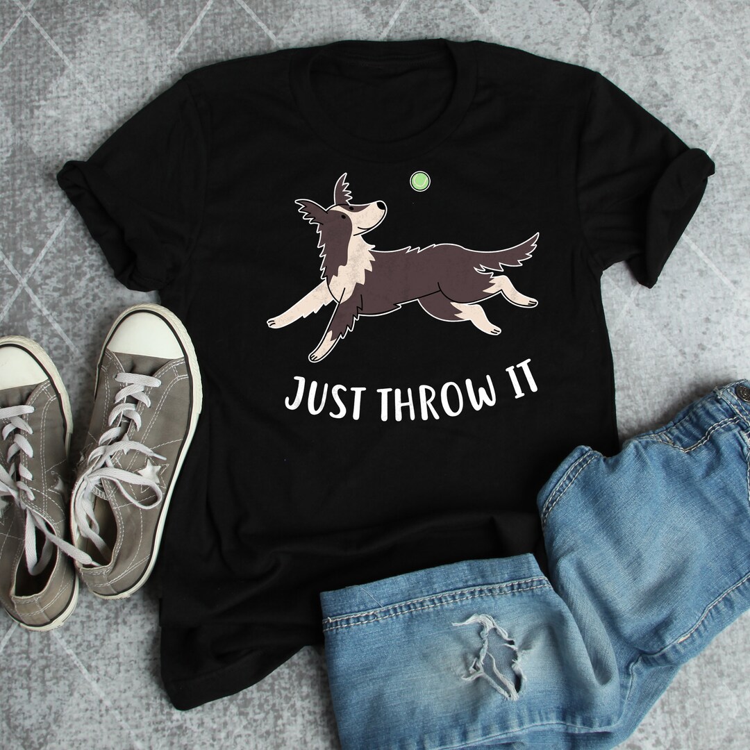 Border Collie Shirt, Women Men, Funny Dog Lover Gift, Cute Collie T ...