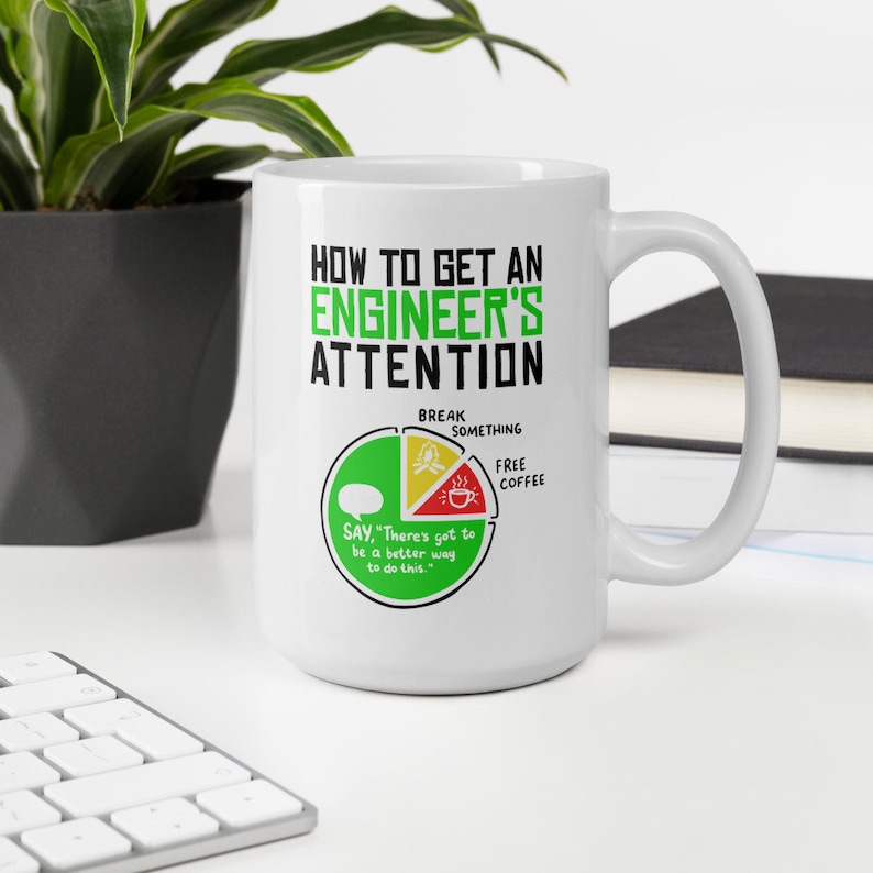 Engineer Coffee Mug, Funny Engineering Lover Cup, Science Nerd Gift ...