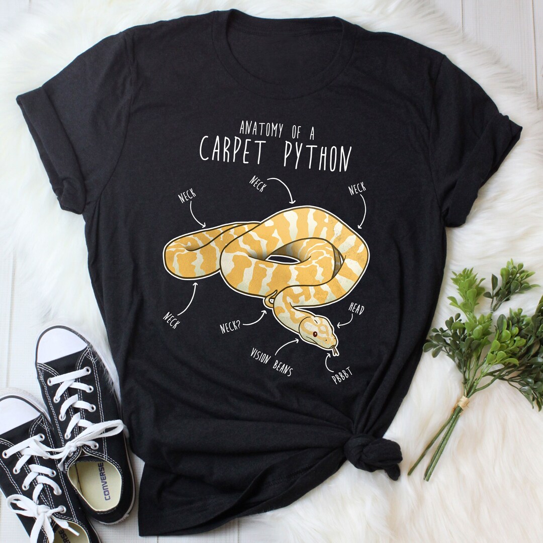 Albino Darwin Carpet Python Shirt, Women, Men, Funny Reptile Tshirt ...