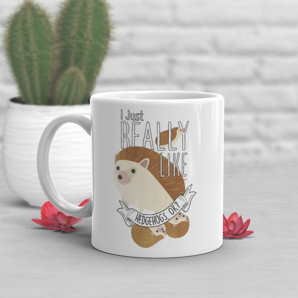 Hedgehog Coffee Mug, Funny Hedgehog Lover Gift, Hedgehog Cup, Gift for ...