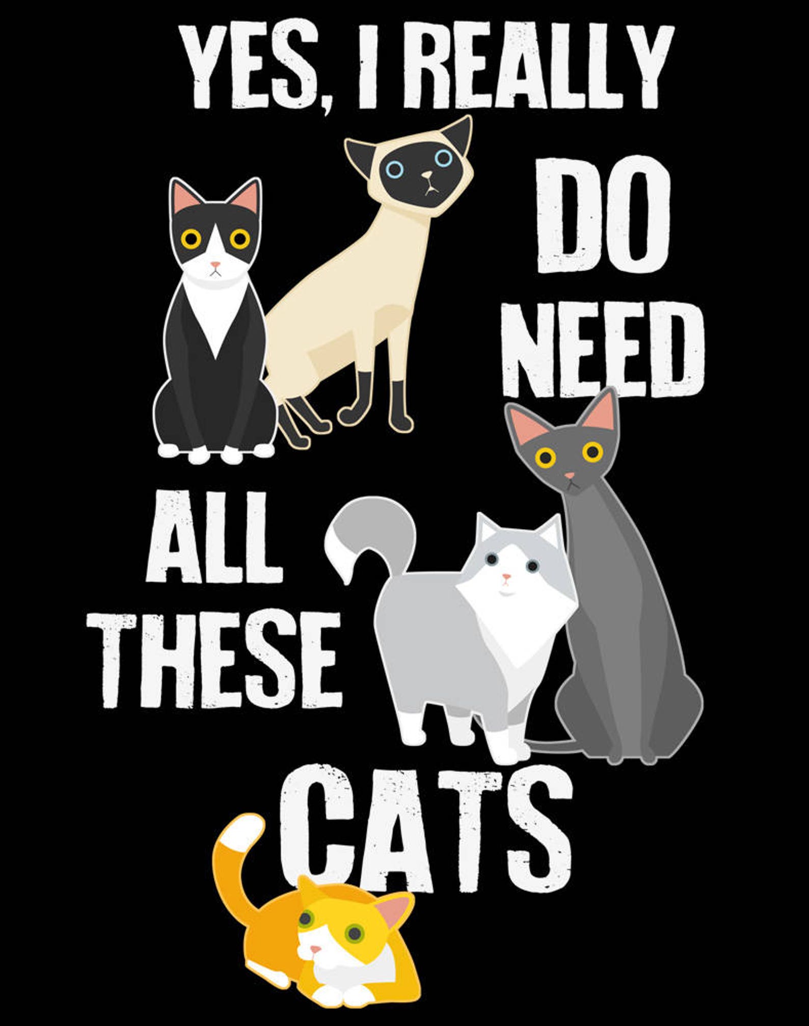 Funny Cat Shirt, Women Men, Cat Lover Gift, Cute Cat T-shirt, Cat Lover ...