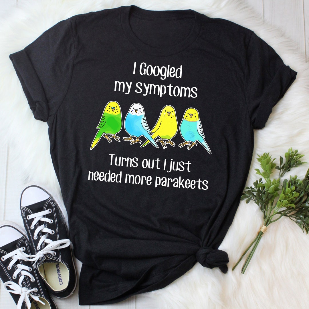 Parakeet Shirt, Women, Men, Funny Budgie Lover Gift, Cute Bird T-shirt ...