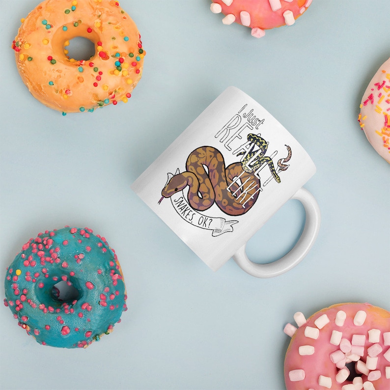 Funny Snake Coffee Mug Cute Ball Python Lover Gift Funny | Etsy