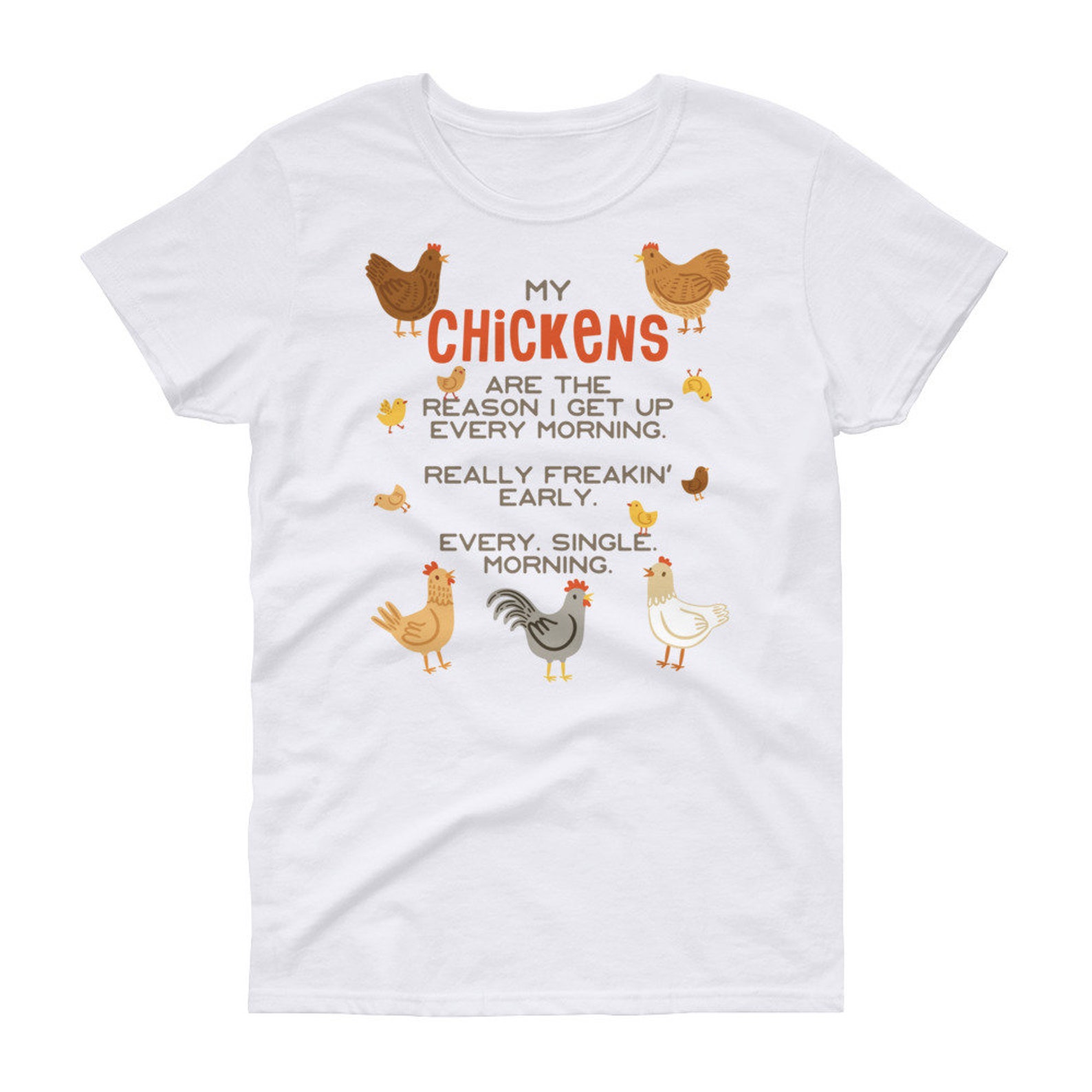 Funny Chicken Shirt Women Men Chicken Lover Gift Cute Bird - Etsy