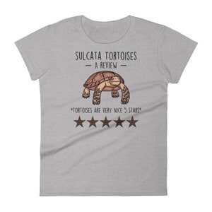 Sulcata Tortoise Shirt, Women, Men, Pet Reptile Tshirt, Turtle Lover ...