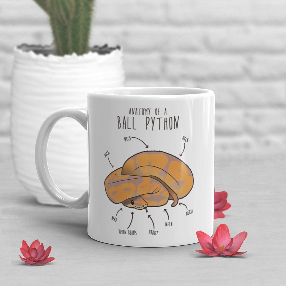 Banana Ball Python Coffee Mug Cute Snake Lover Gift Funny | Etsy