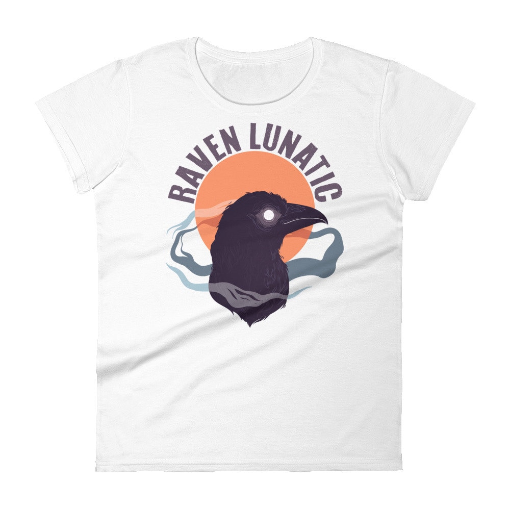 Raven Lunatic Shirt Women Men Bird Lover Gift Cute Birding | Etsy
