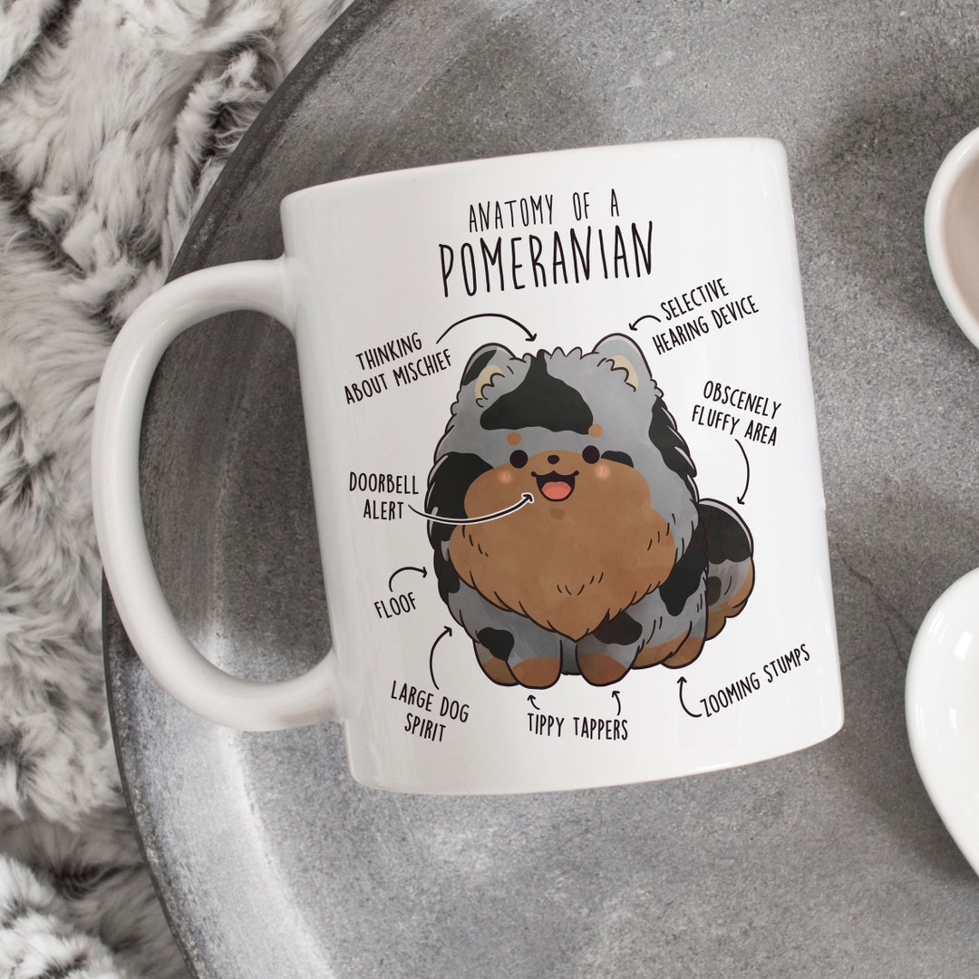 Blue Merle Pomeranian Coffee Mug, Cute Pom Gift, Dog Lover, Funny Gift ...