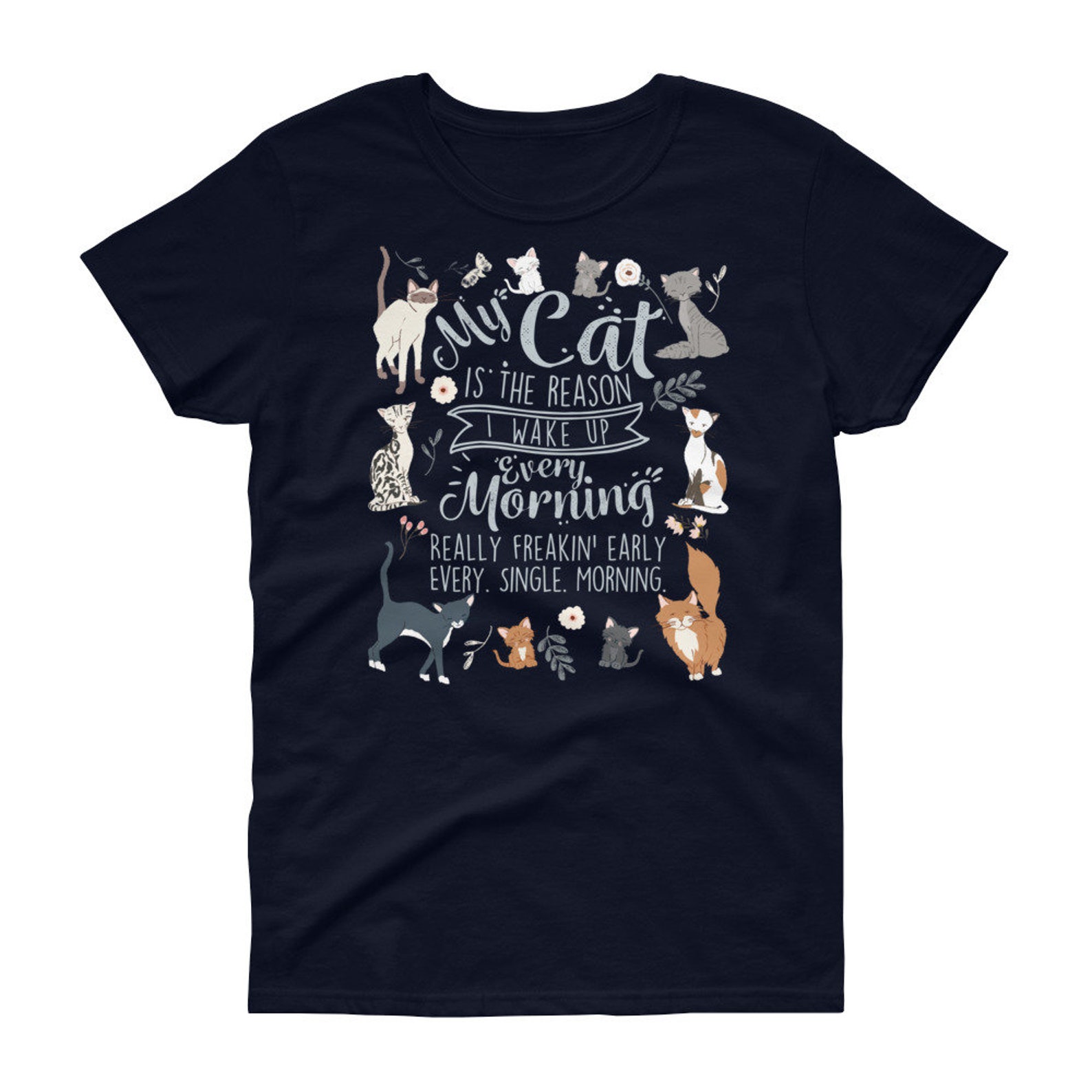 Funny Cat Shirt Women Men Cat Lover Gift Cute Cat T-shirt - Etsy