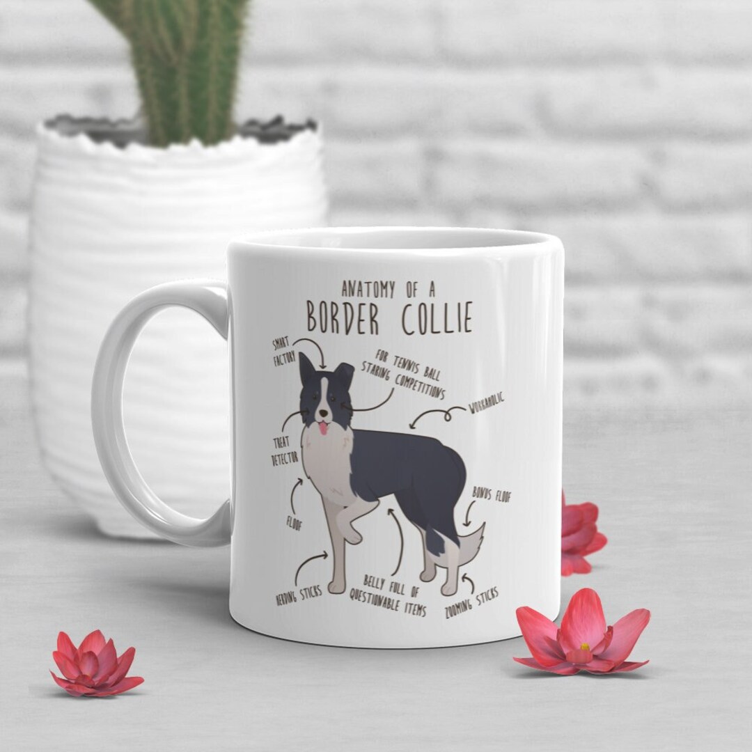 Border Collie Coffee Mug, Cute Border Collie Gift, Dog Lover, Funny ...