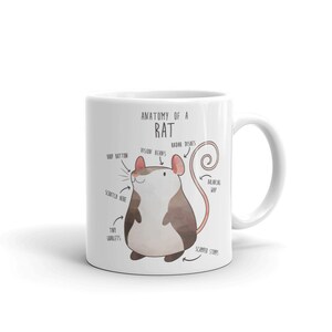 Rat Coffee Mug, Cute Rat Gift, Rat Lover, Rat Cup, Gift for Her, Him ...