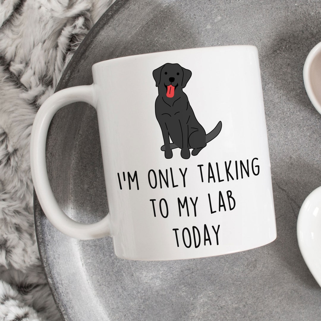 Black Labrador Retriever Coffee Mug, Cute Black Lab Gift, Dog Lover ...