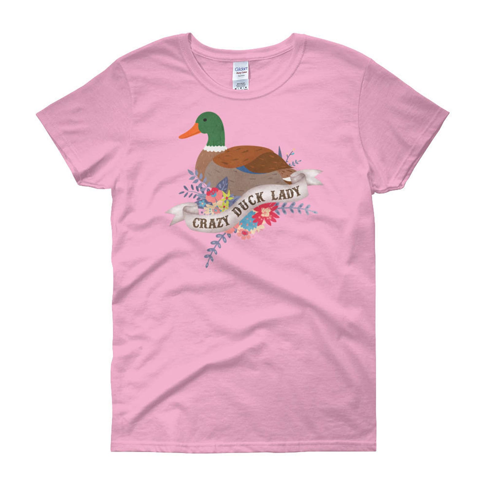 Duck Shirt, Women, Duck Lover Gift, Cute Bird T-shirt, Funny Duck ...