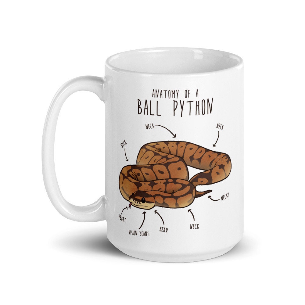 Ball Python Coffee Mug Cute Snake Lover Gift Funny Reptile | Etsy