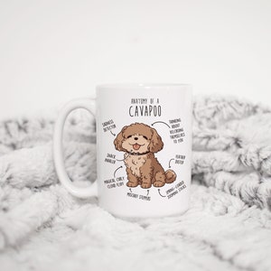 Cavapoo Coffee Mug, Cute Tan Cavapoo Gift, Cavoodle Dog Lover, Cavapoo ...
