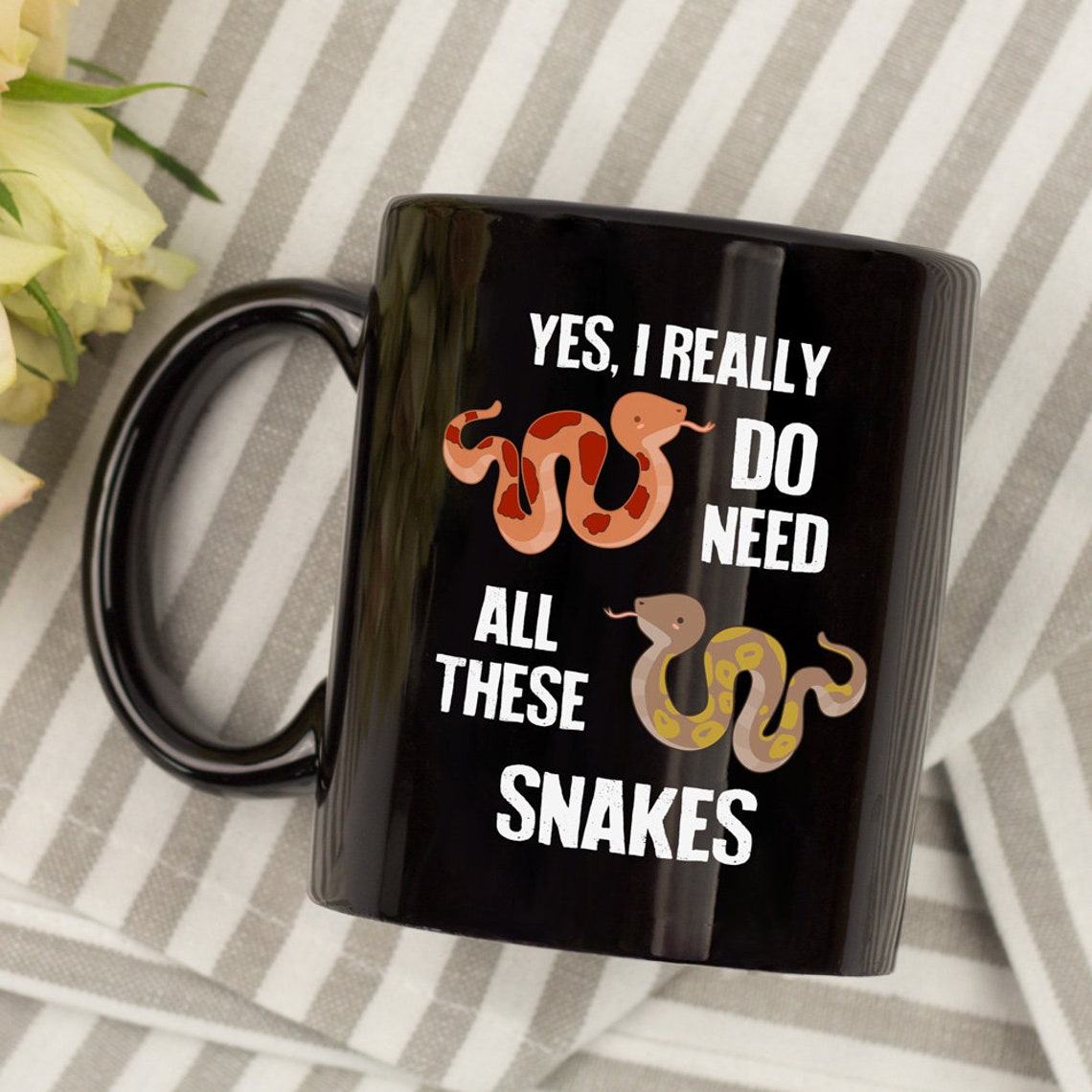 Snake Coffee Mug Funny Snake Gift Snake Lover Ball Python | Etsy