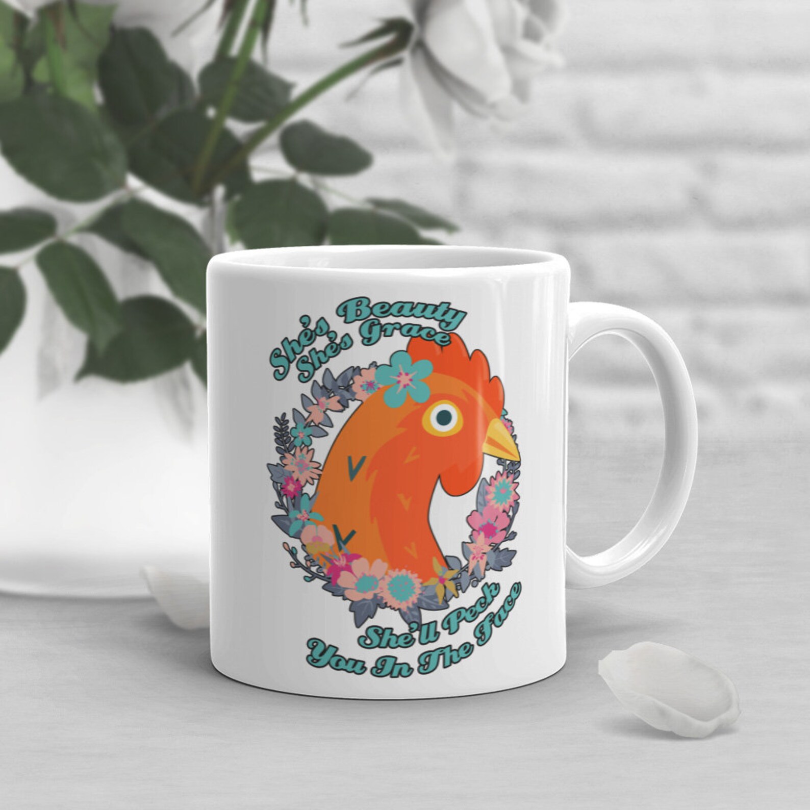 Funny Chicken Coffee Mug Cute Chicken Gift Chicken Lover | Etsy