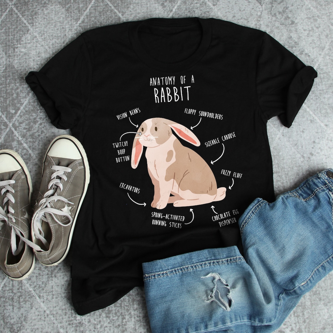 Rabbit Shirt, Women Men, Funny Rabbit Lover Gift, Cute Bunny T-shirt ...