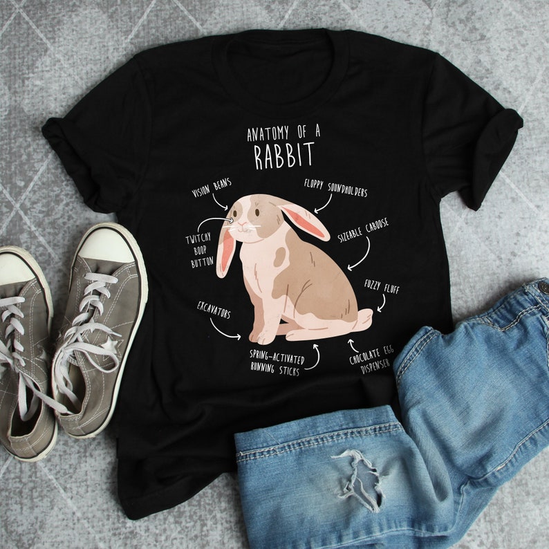 Rabbit Shirt Women Men Funny Rabbit Lover Gift Cute Bunny - Etsy