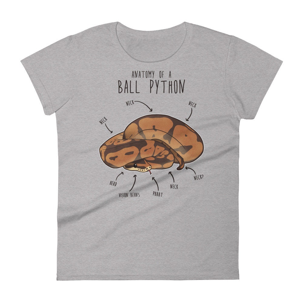 Funny Ball Python Shirt Women Men Reptile Tshirt Snake | Etsy