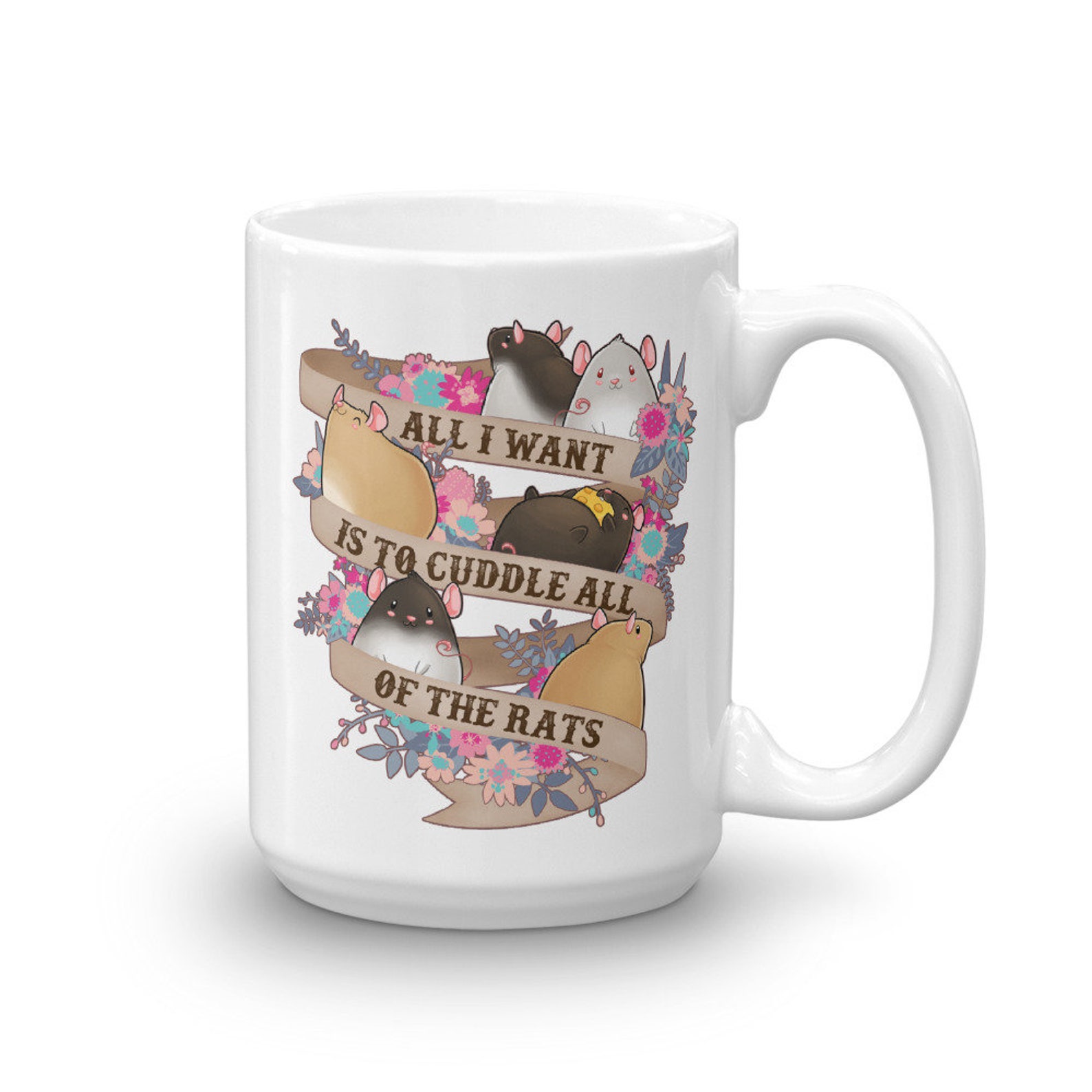 Rat Coffee Mug Cute Rat Gift Rat Lover Rat Cup Gift for | Etsy