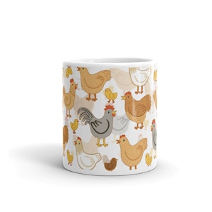 Chicken Coffee Mug, Cute Chicken Gift, Chicken Lover, Funny Chicken Cup ...