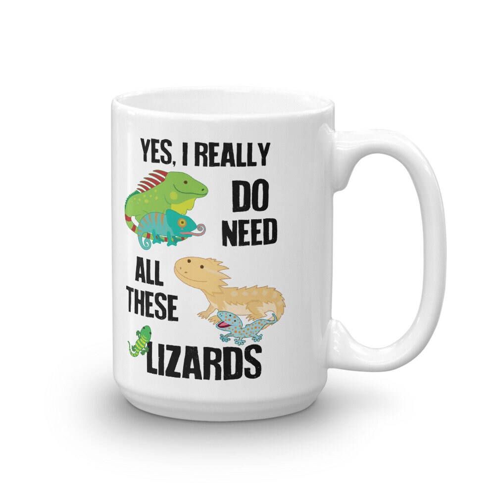 Lizard Coffee Mug Cute Bearded Dragon Gift Reptile Lover - Etsy