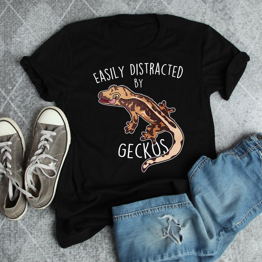 Crested Gecko Shirt, Women, Men Tshirt, Pet Reptile Lover Gift, Funny ...