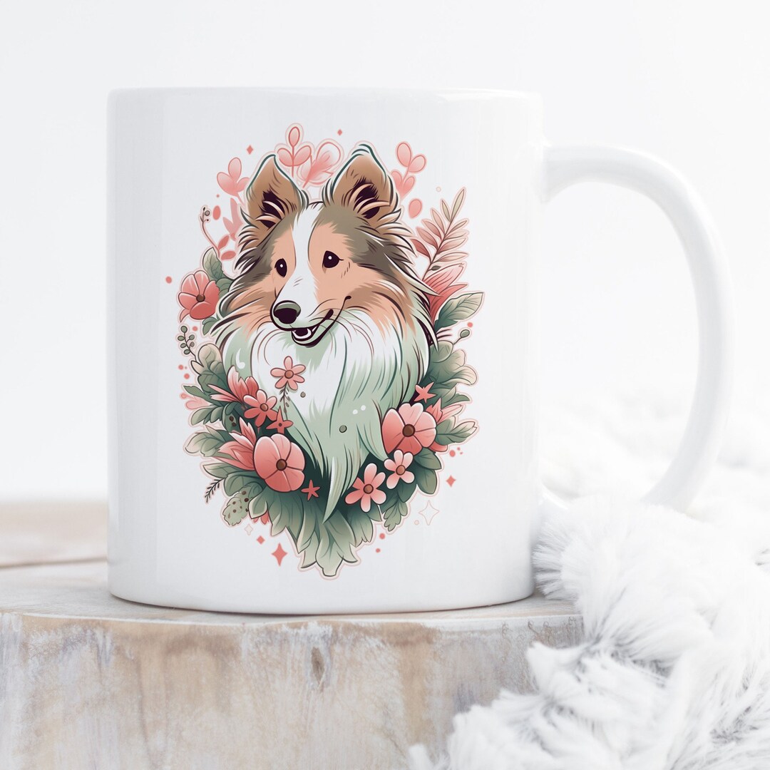 Sheltie Coffee Mug, Cute Sable Shetland Sheepdog Gift, Dog Lover, Funny ...