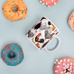 Chicken Coffee Mug, Cute Chicken Gift, Chicken Lover, Funny Chicken Cup ...