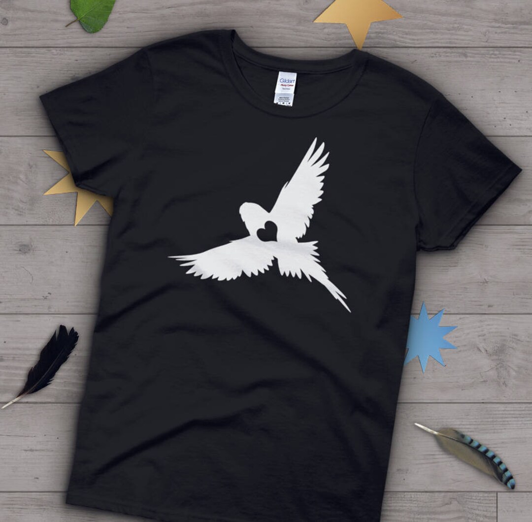 Parakeet Shirt, Women Men, Budgie Lover Gift, Cute Bird T-shirt, Parrot ...